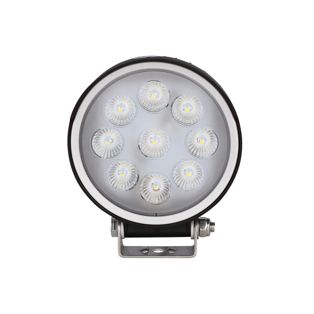 WL-R091 (SINGLE) | Round Work Light with 9 x OSRAM LEDs and Flood Beam ...